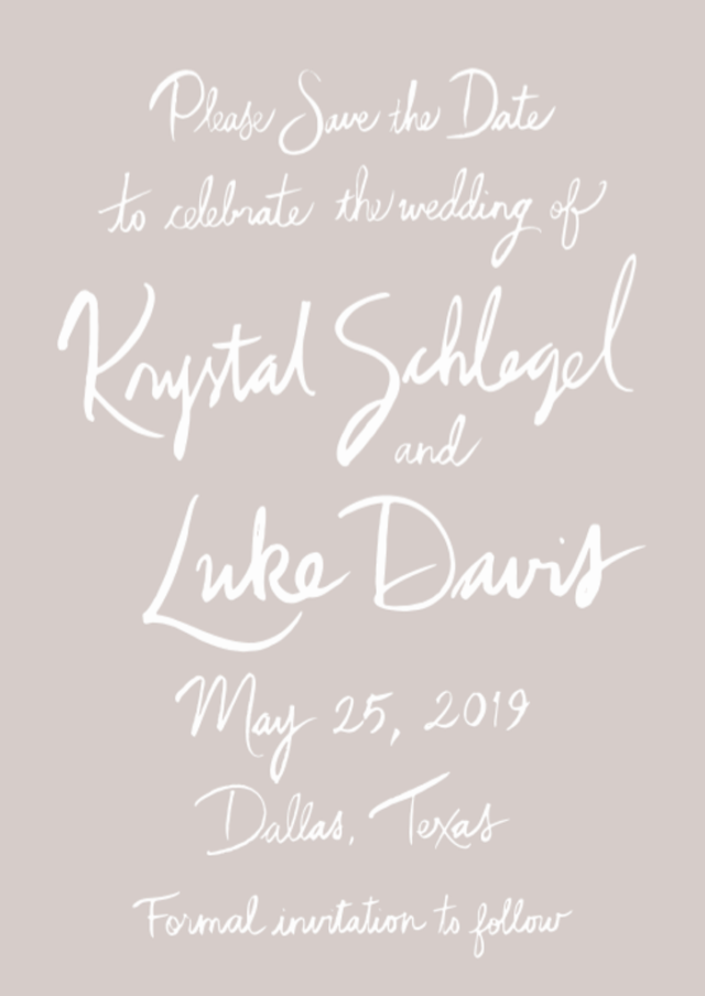 Save the date wedding invitations - Save the date cards - Tara Jones ...